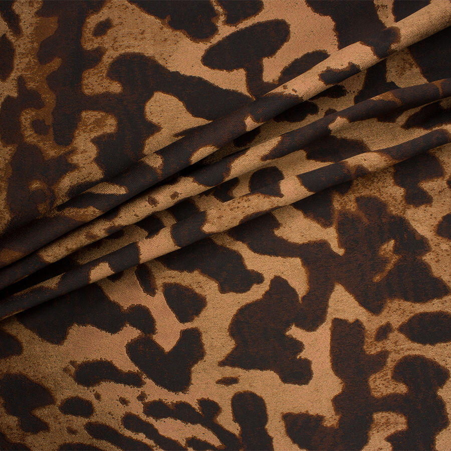 Animal Print Silk Brocade | Weave Fabric