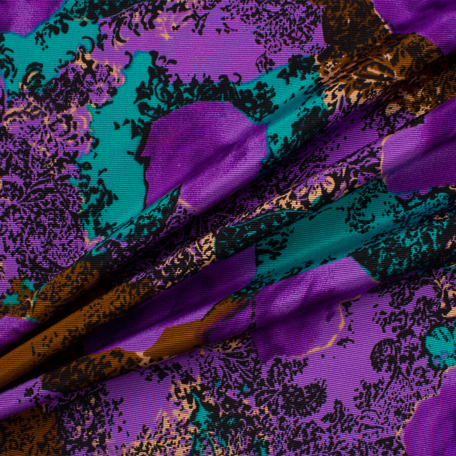 Multi-Coloured Floral Grosgrain | Opulent Material