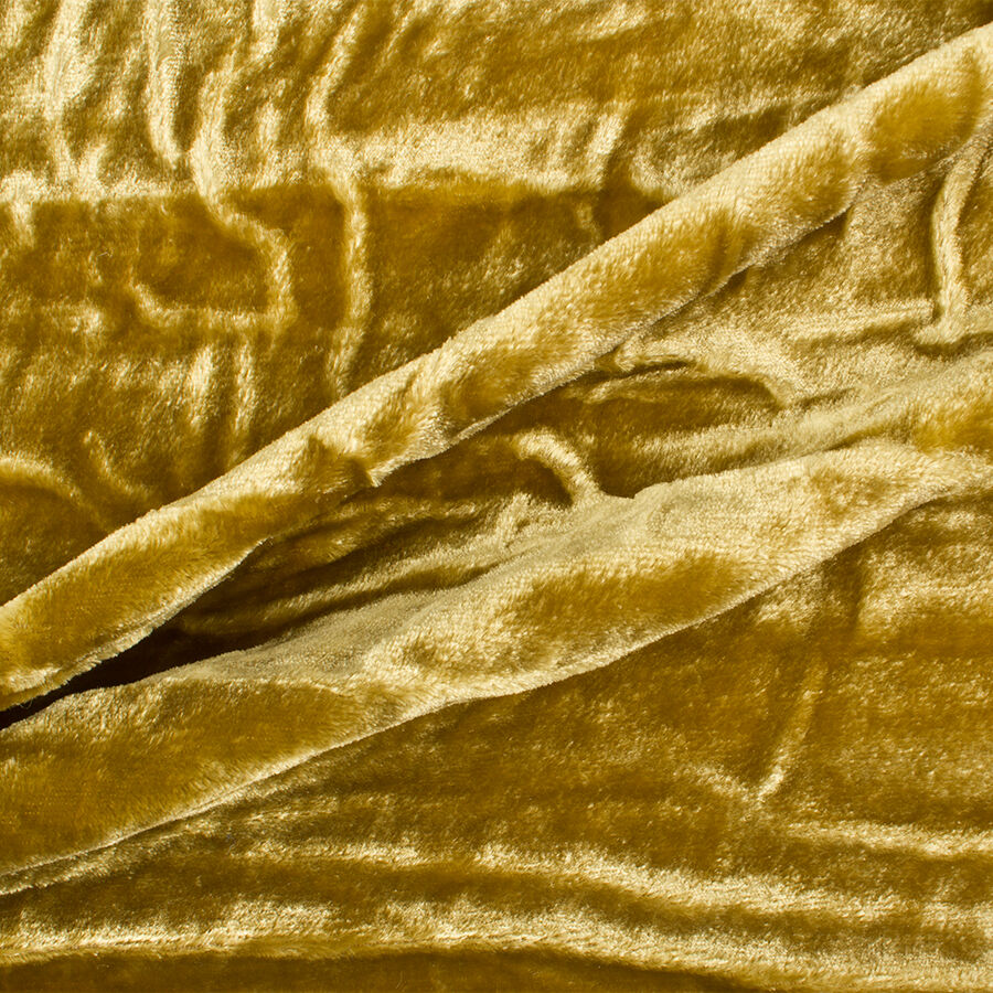 Light Khaki Green Velvet | Textured Material
