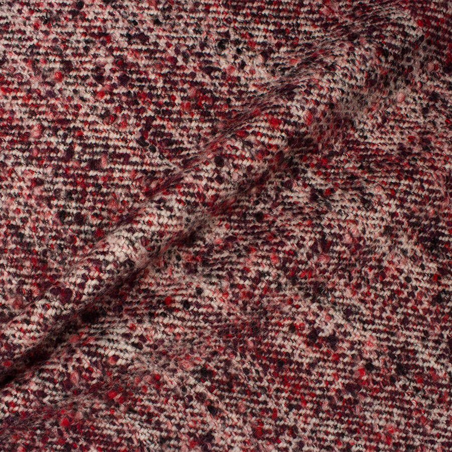 Bordeaux Mottled Wool | Pure Wool Cloth