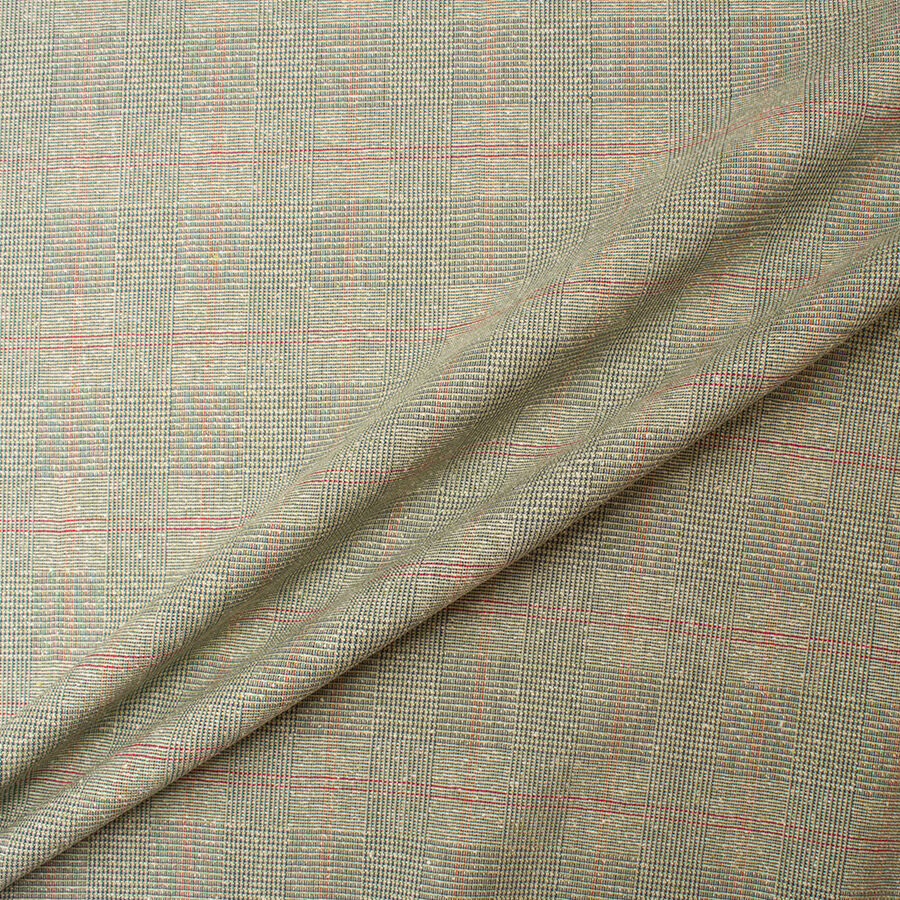 Prince of Wales Linen Blend | Lustrous Cloth