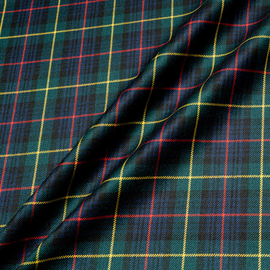 Multi-Coloured Wool Tartan | Pure Wool