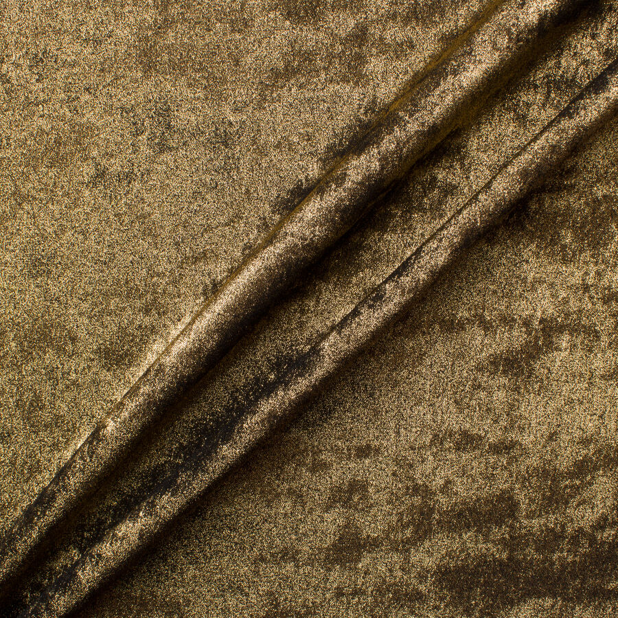 Gold Foil Laminated Microfibre | Polyester