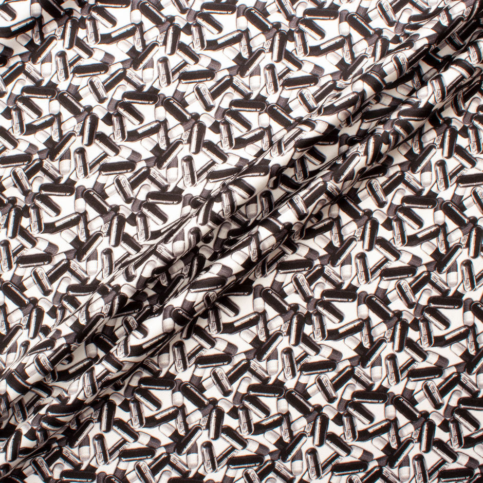 Monochrome 'Pill' Pure Silk | Weave Fabric