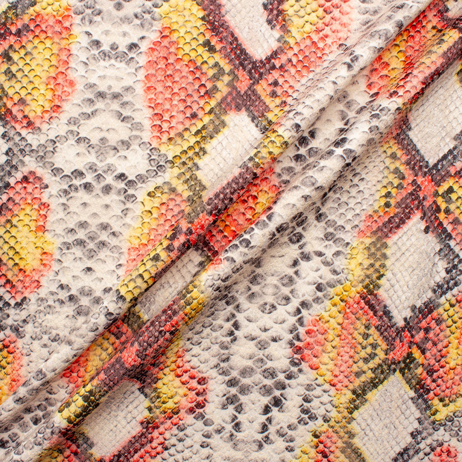 Snake Print Stretch Fabric | Cotton Blend