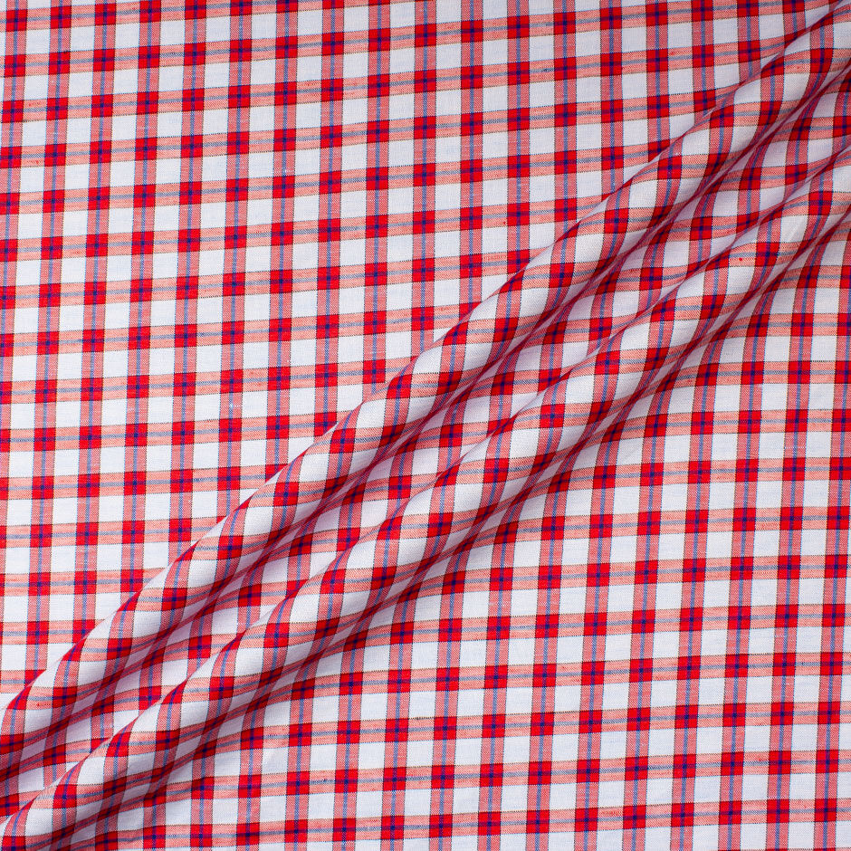 Blue & Red Linen & Shirting | Gingham Cotton
