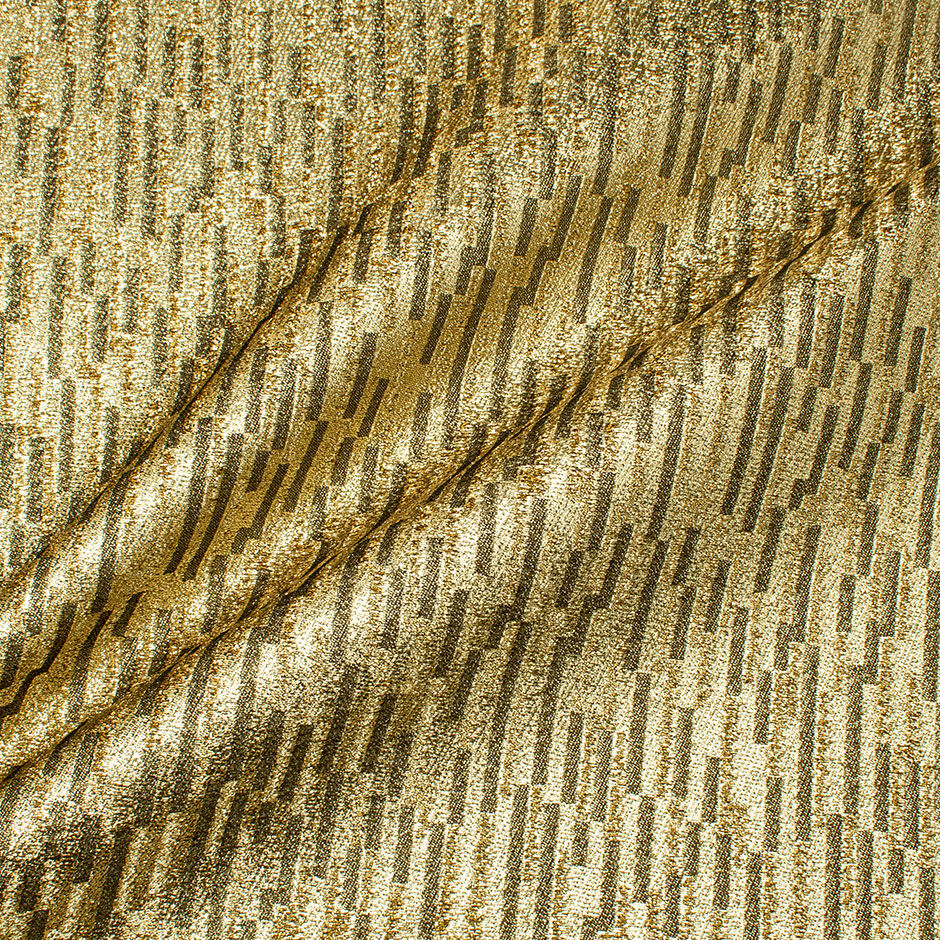 Gold Metallic Backed Cotton | Shop Metallic Fabric