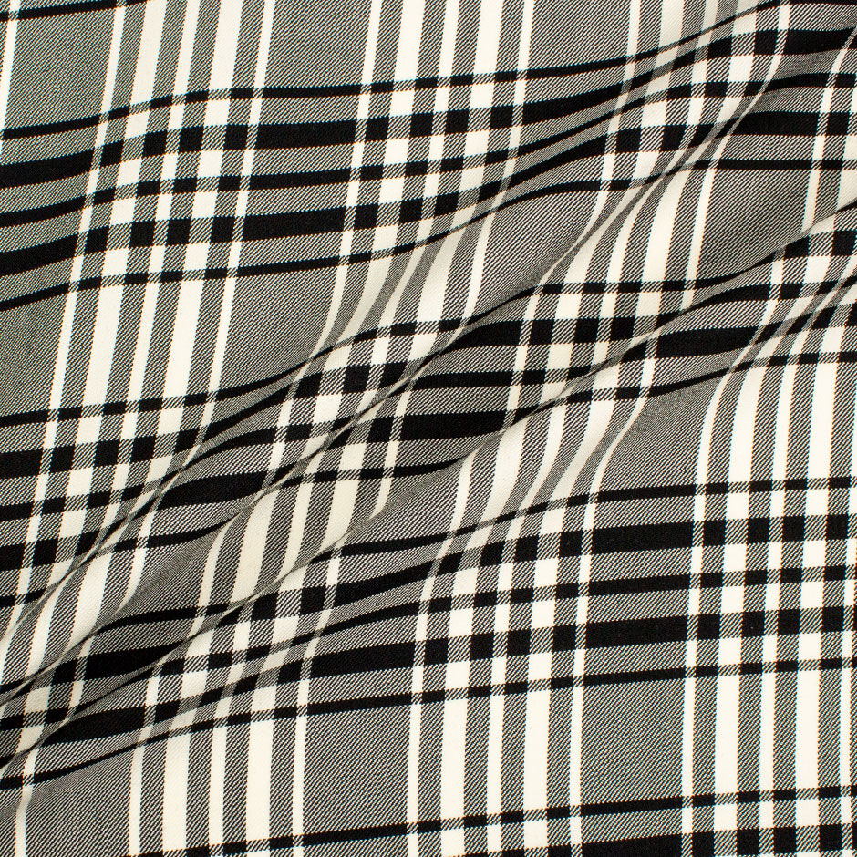 Monochrome Pure Wool Tartan | Buy Tartan Fabric