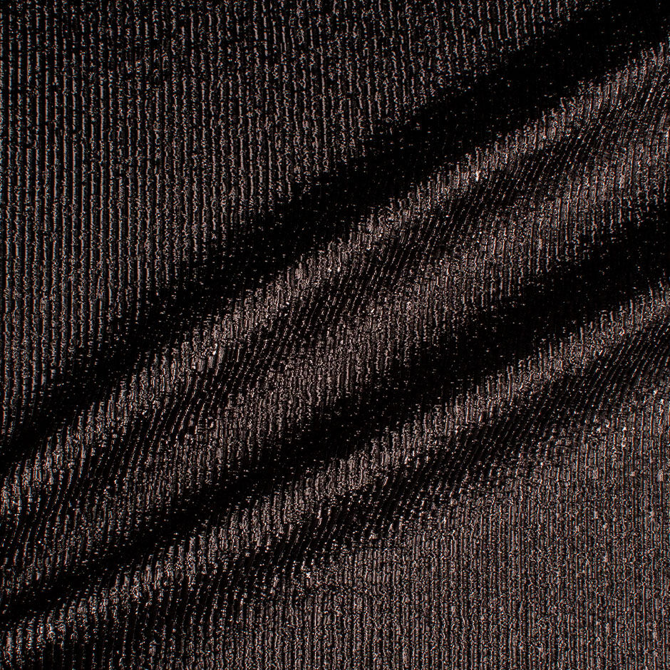 Crinkled Metallic Silk Blend Lamé