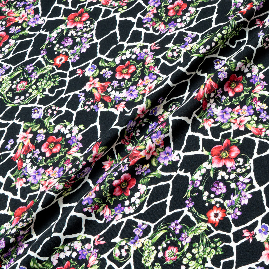 Wild Floral Printed Pure Wool | Shop Wool