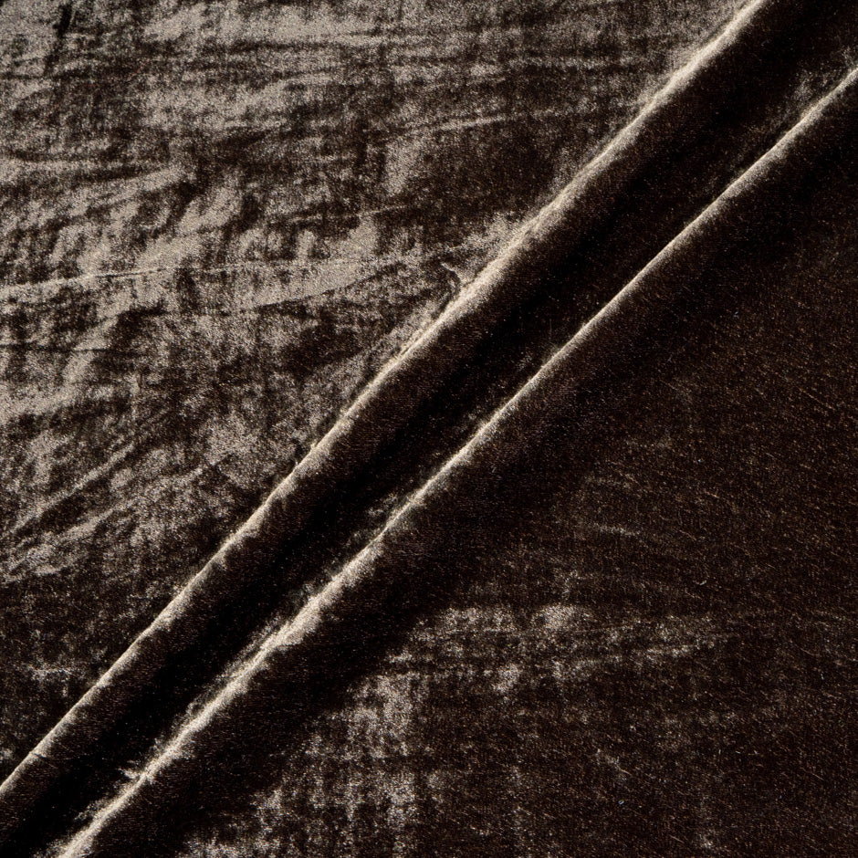 Brown Silk Blend Velvet | Shop Luxury Velvet