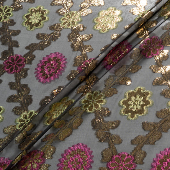 Buy Sari Fabrics Online | Traditional Sari Fabric Material