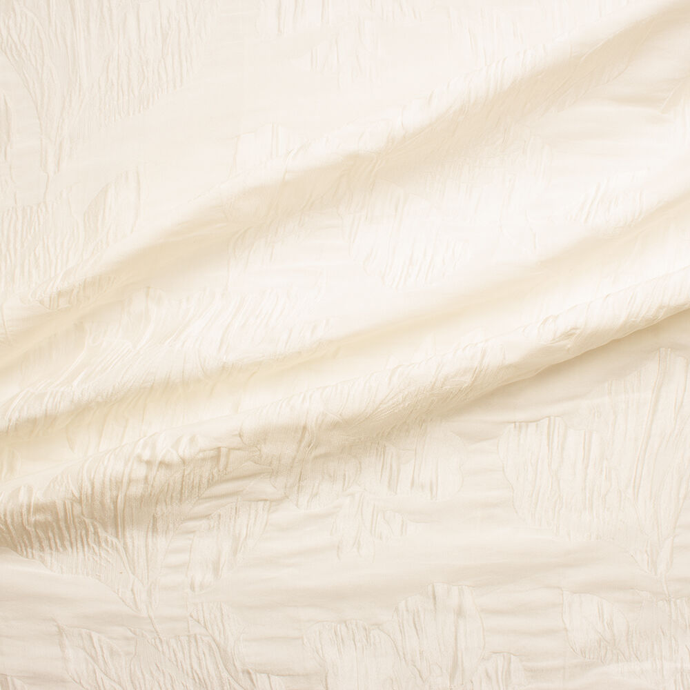 Ivory Floral Cloqué | Luxury Cloth