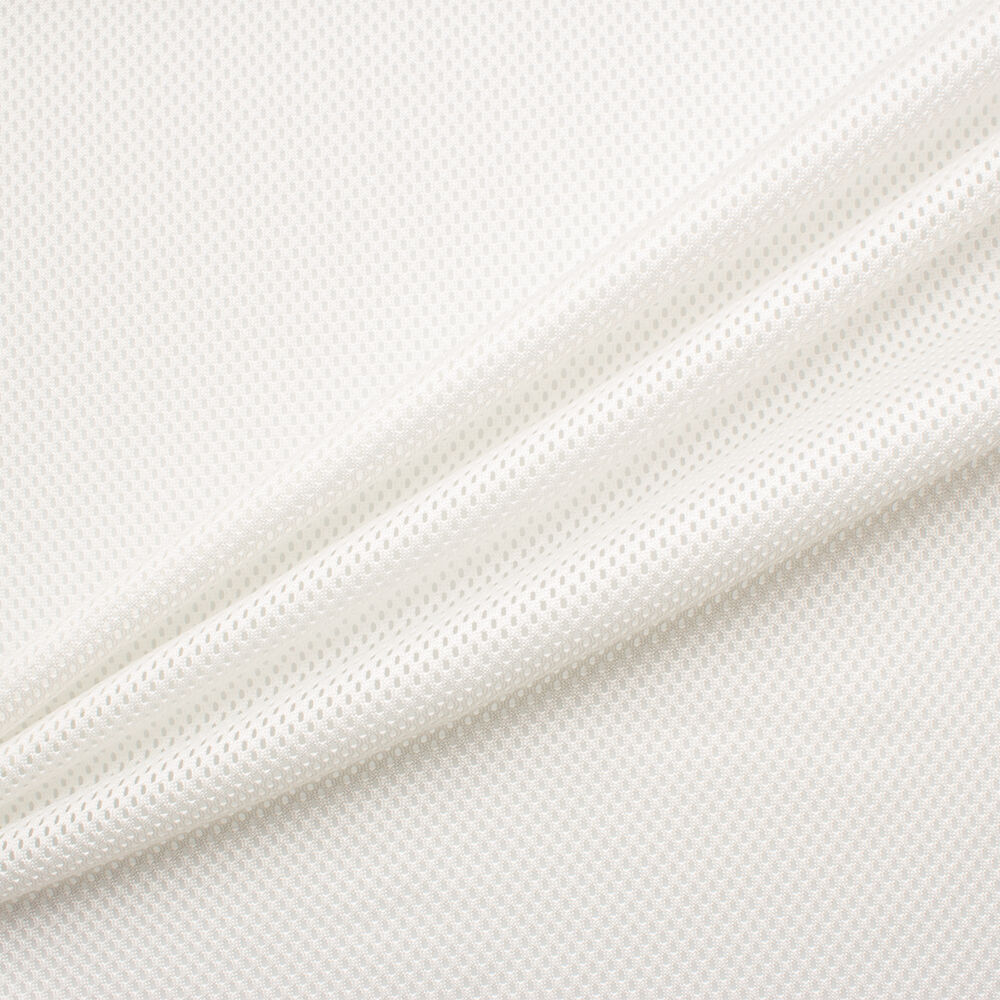 Off White Poly Mesh | Woven Fabric