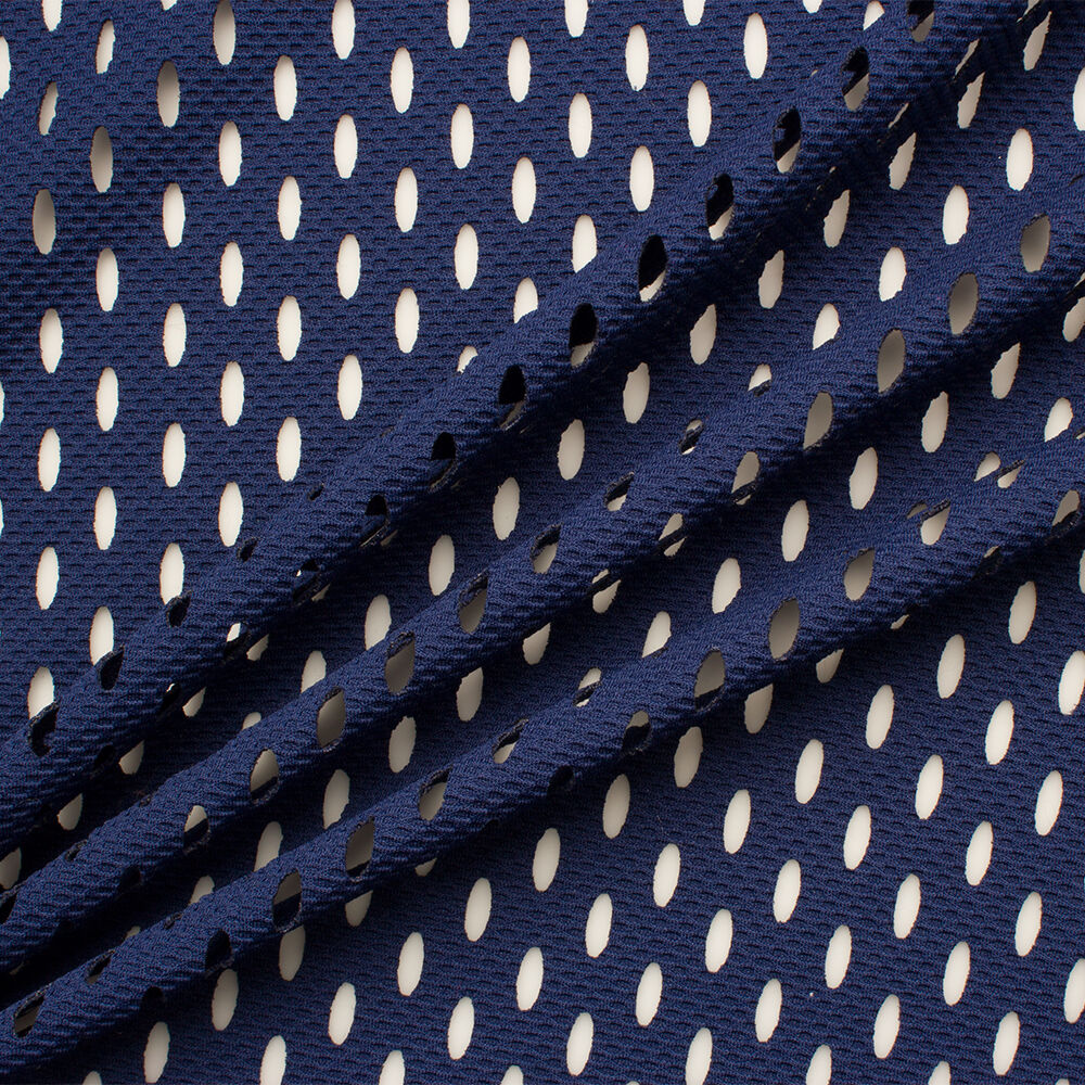 Navy Blue Poly Neoprene | Woven Cloth