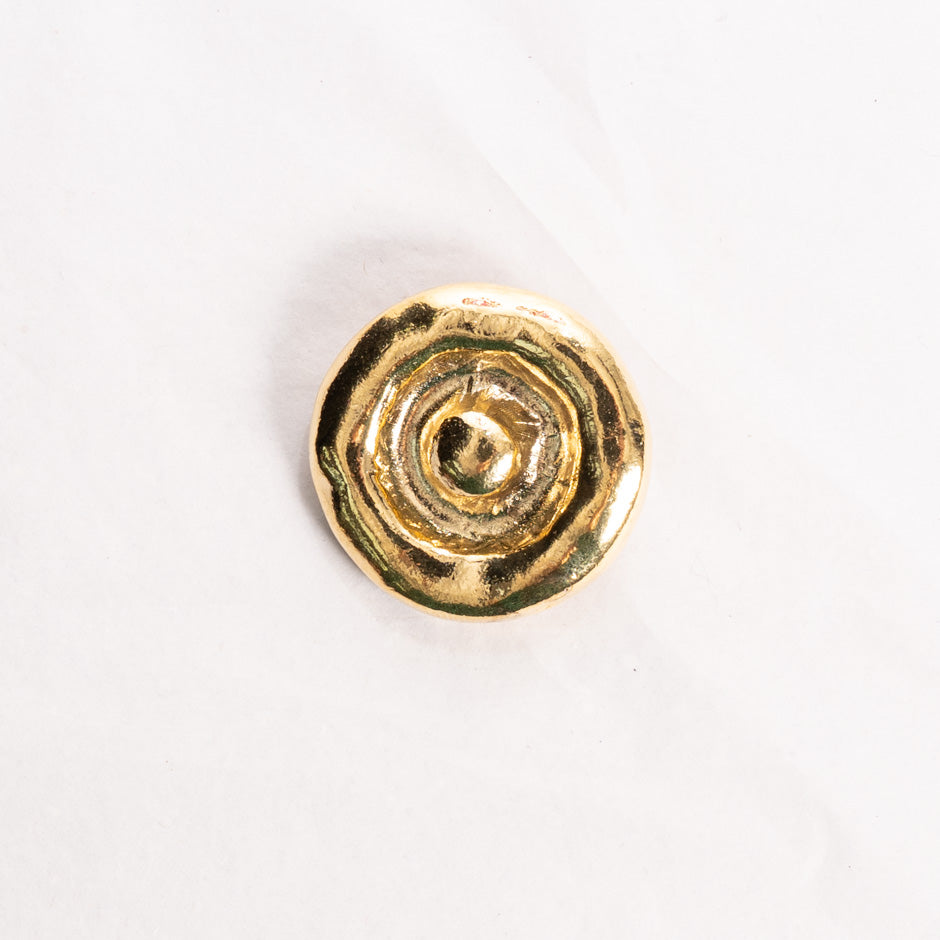 Groove Gold Toned Button | Metal Buttons