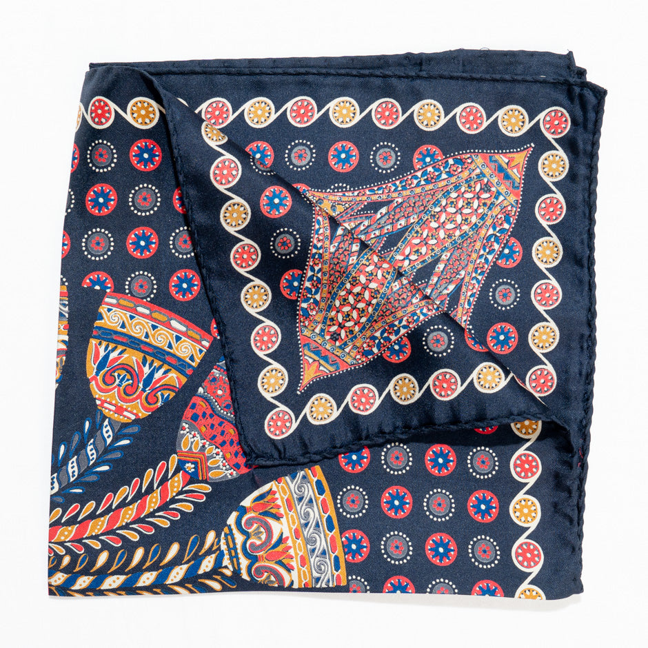 Multi Pattern Printed Pure Silk | Pocket Handkerchief