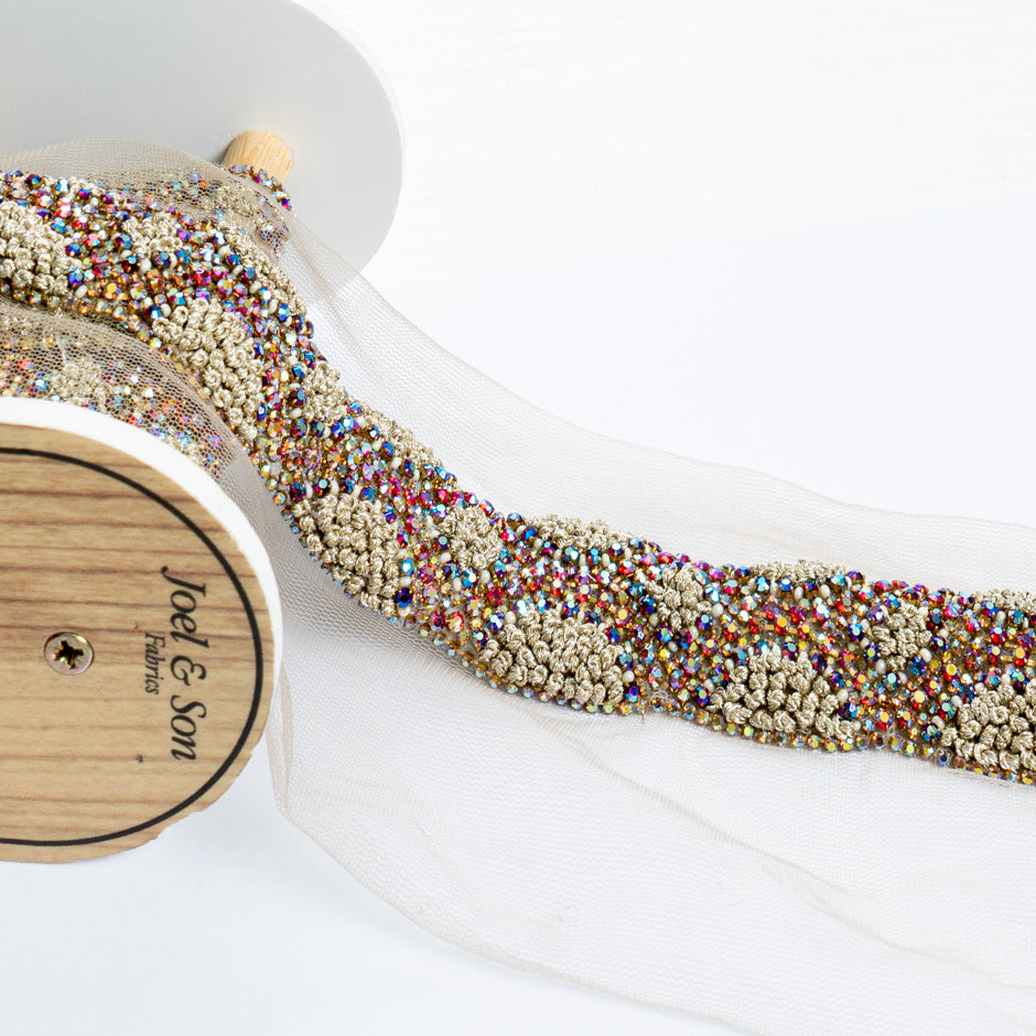 Multi-Coloured Bead Trim | Buy Hand Beaded Trim
