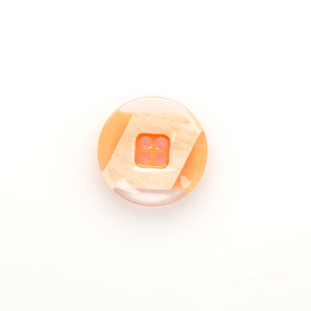 Soft Peach 'Two Tone' Button - Small | Luxury Button