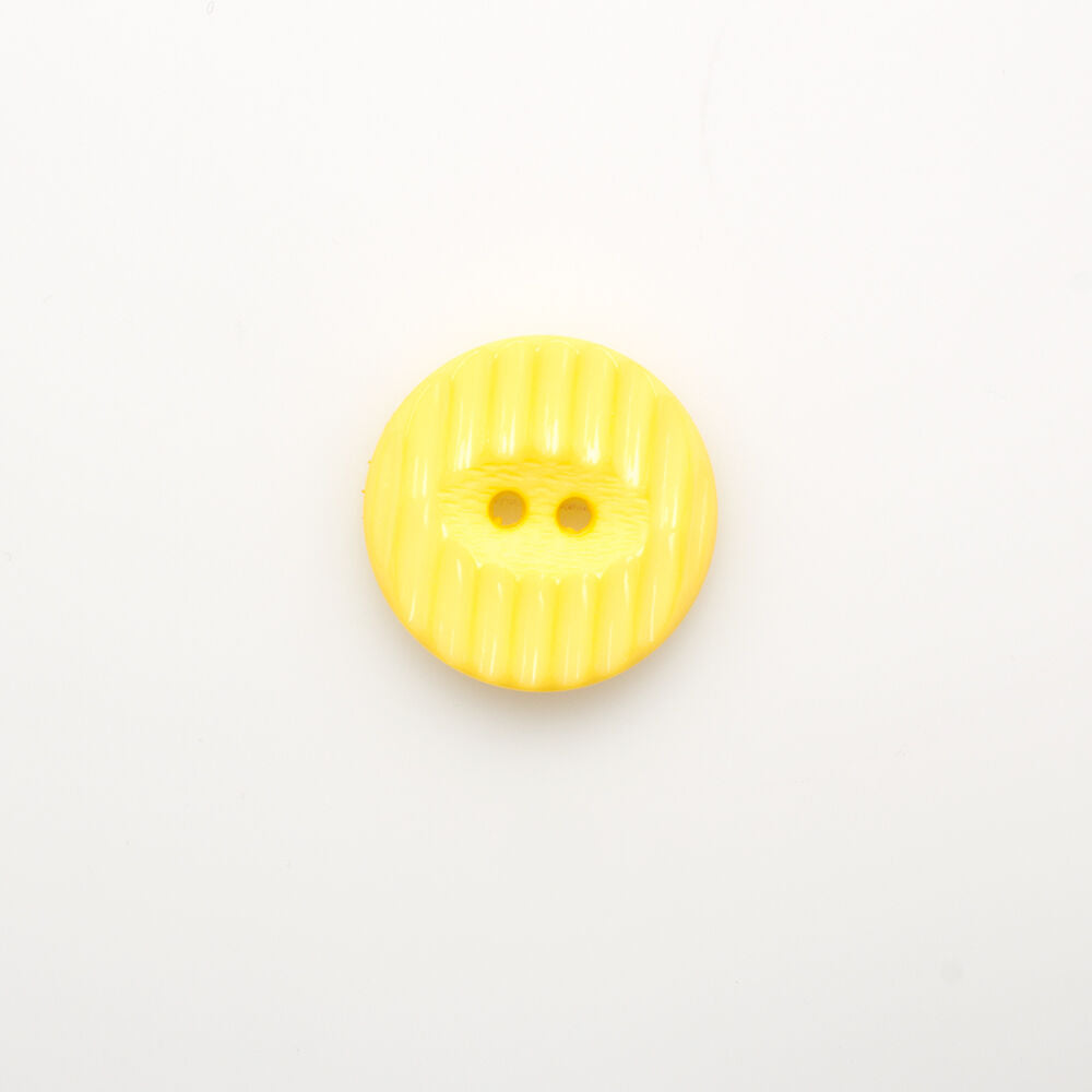 Yellow Ridged Button - Medium | Shirt Button