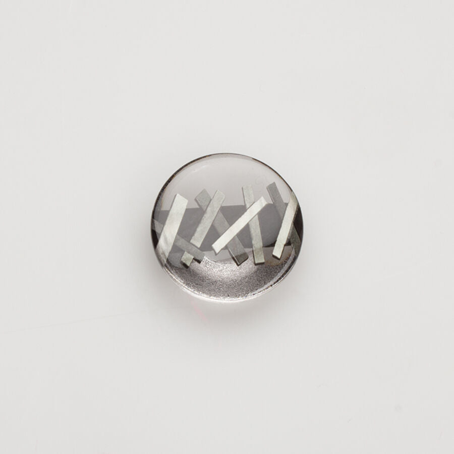 Large Grey 'Matchstick' Button | Plastic Button