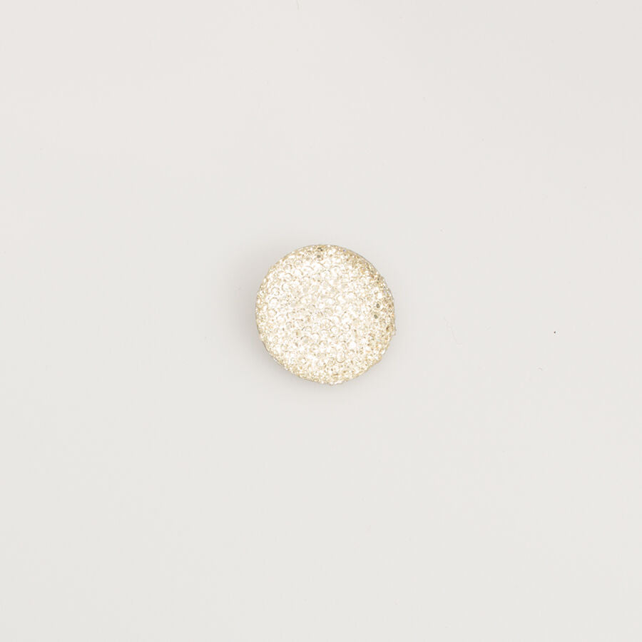 Ivory Round Mottled Button - Large | Perspex Button
