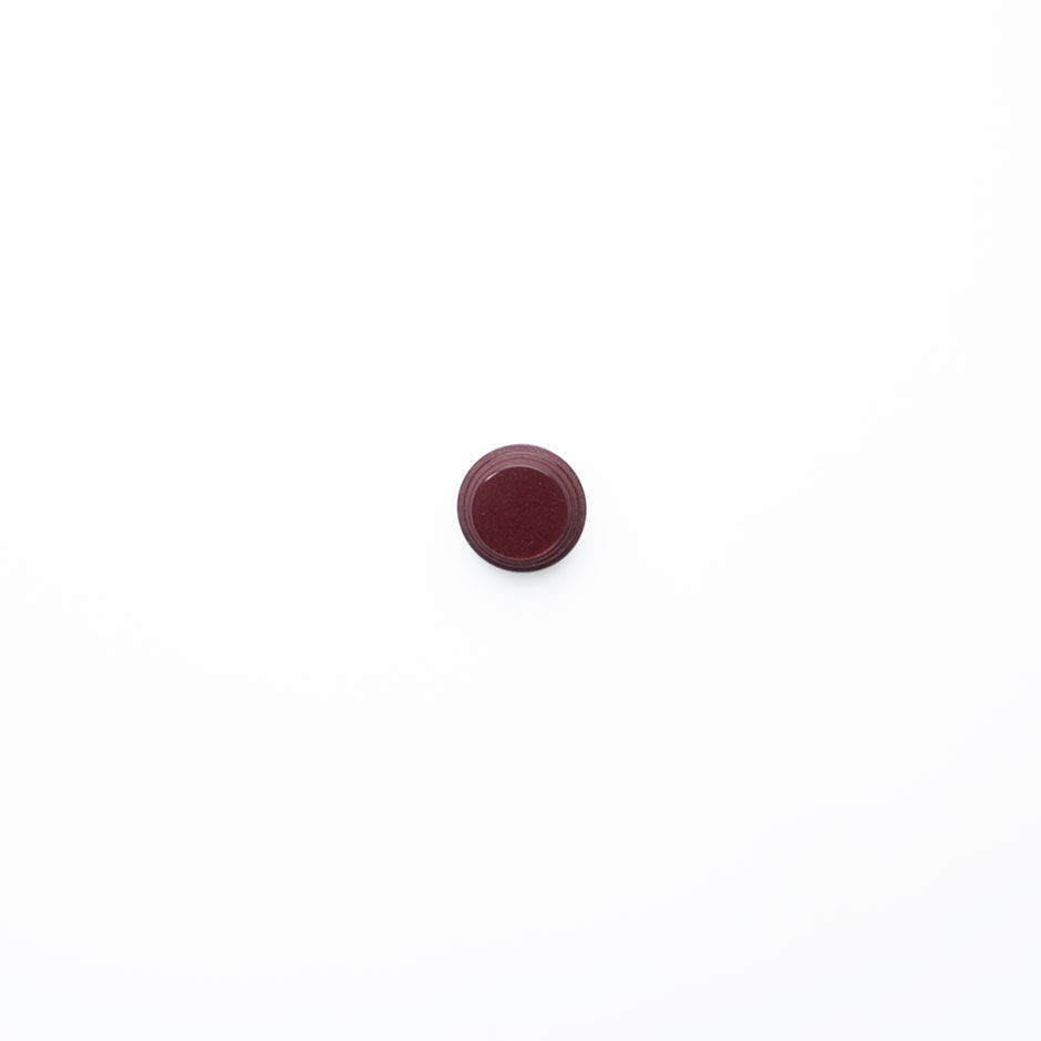 Maroon Button - Small | Ridged Button