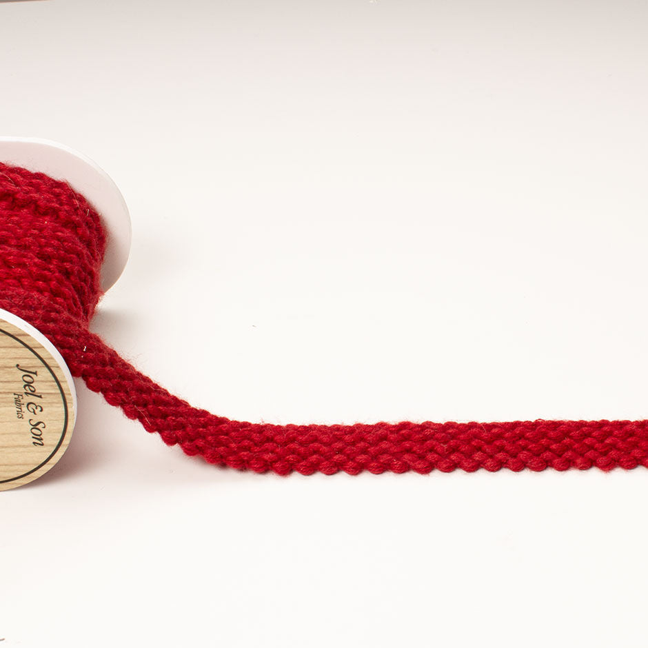 Deep Red Woven Trim | Shop Fabric Trim